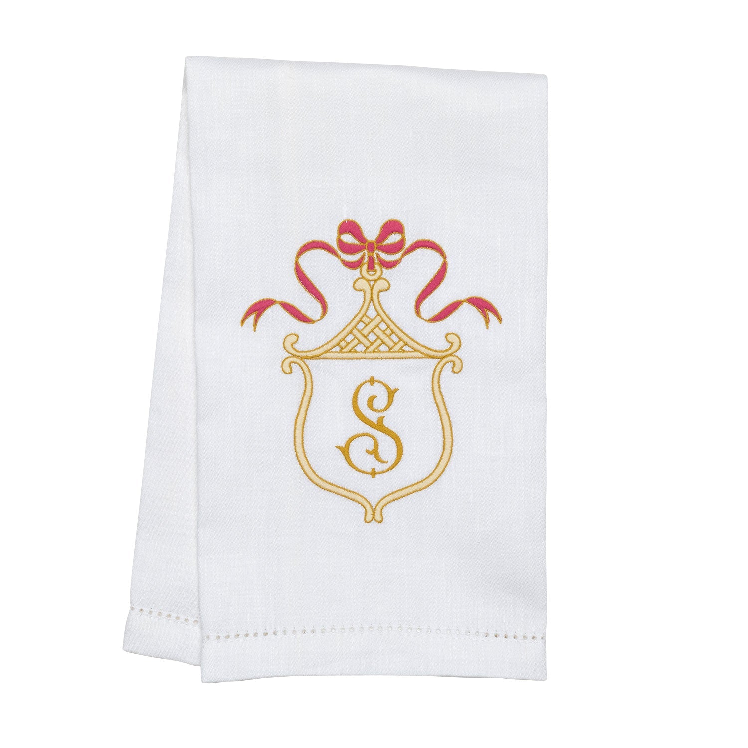 Lattice Crest Hand Towel – Mary Mack